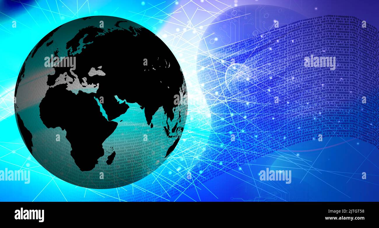 An illustration of abstract technology background concept Stock Photo ...