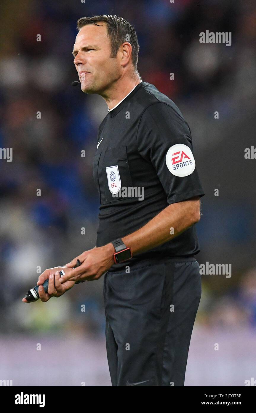 referee , James Linington, during the game Stock Photo - Alamy