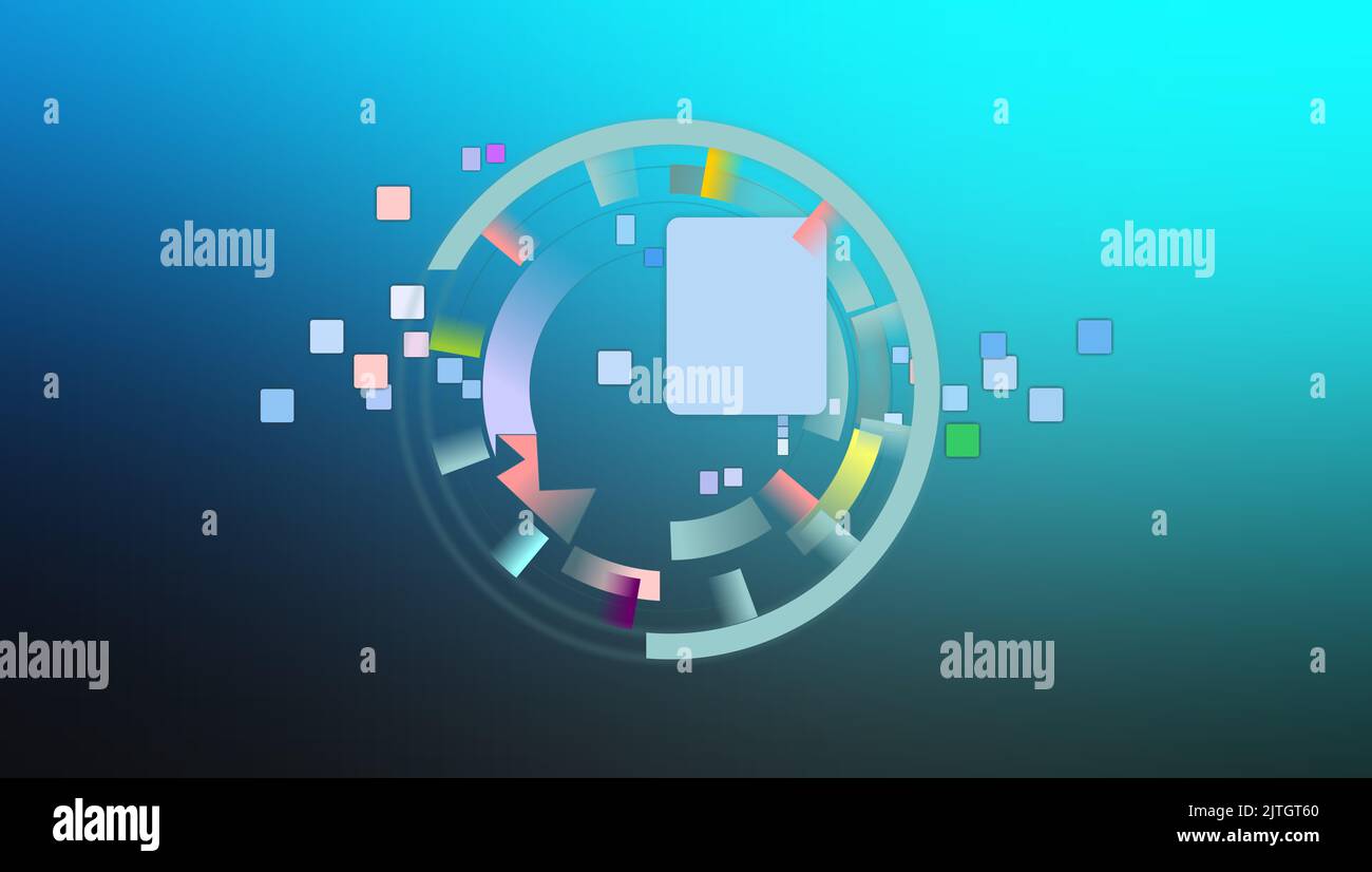 An illustration of abstract technology background concept Stock Photo ...