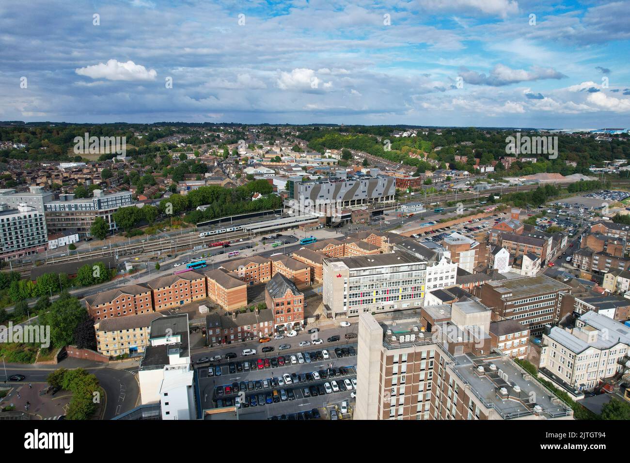 Luton city centre aerial hi-res stock photography and images - Alamy