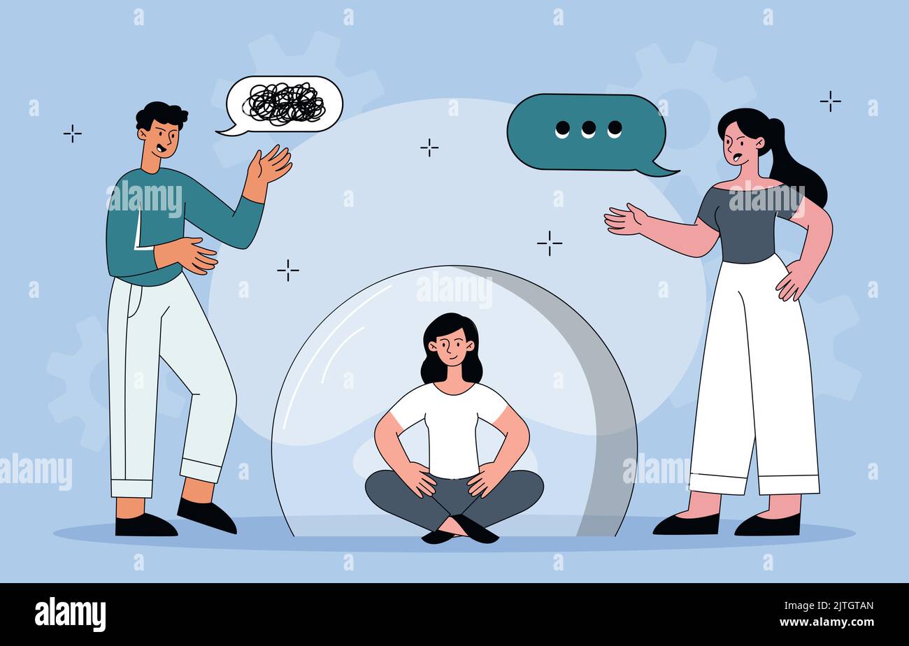 Ignore noise concept Stock Vector Image & Art - Alamy