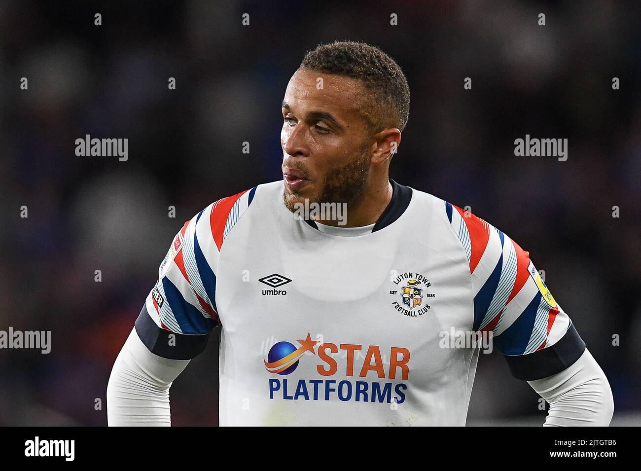 Carlton Morris #9 of Luton Town during the game Stock Photo - Alamy