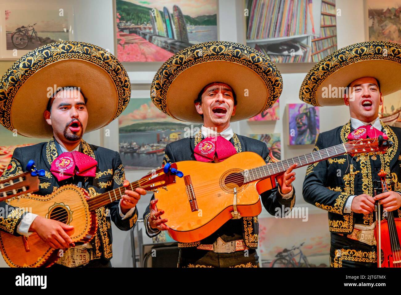 Mariachi Band, Niche Gallery, Granville Island, Vancouver, British ...