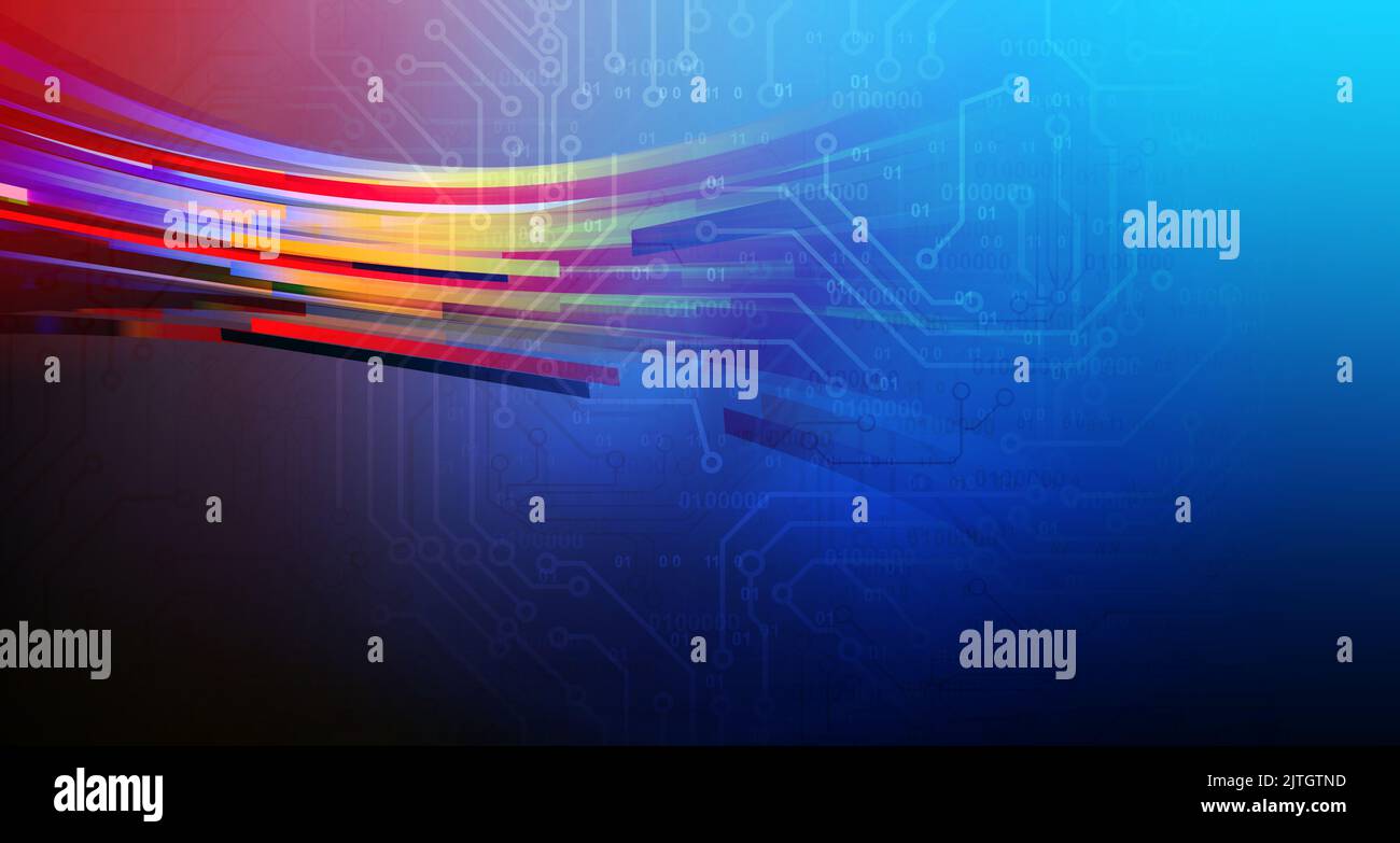 An illustration of abstract technology background concept Stock Photo ...