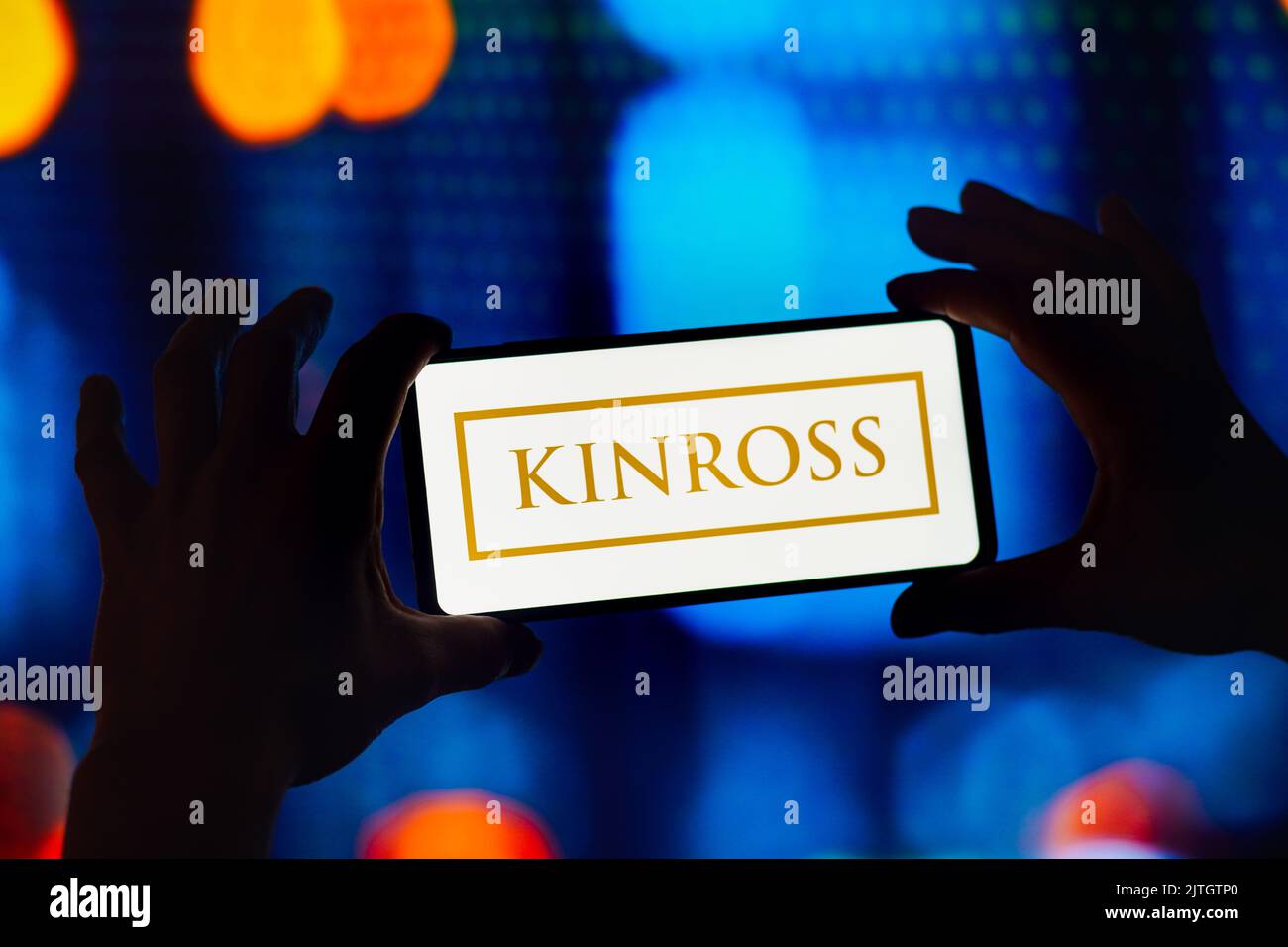 Brazil. 30th Aug, 2022. In this photo illustration, the Kinross Gold ...