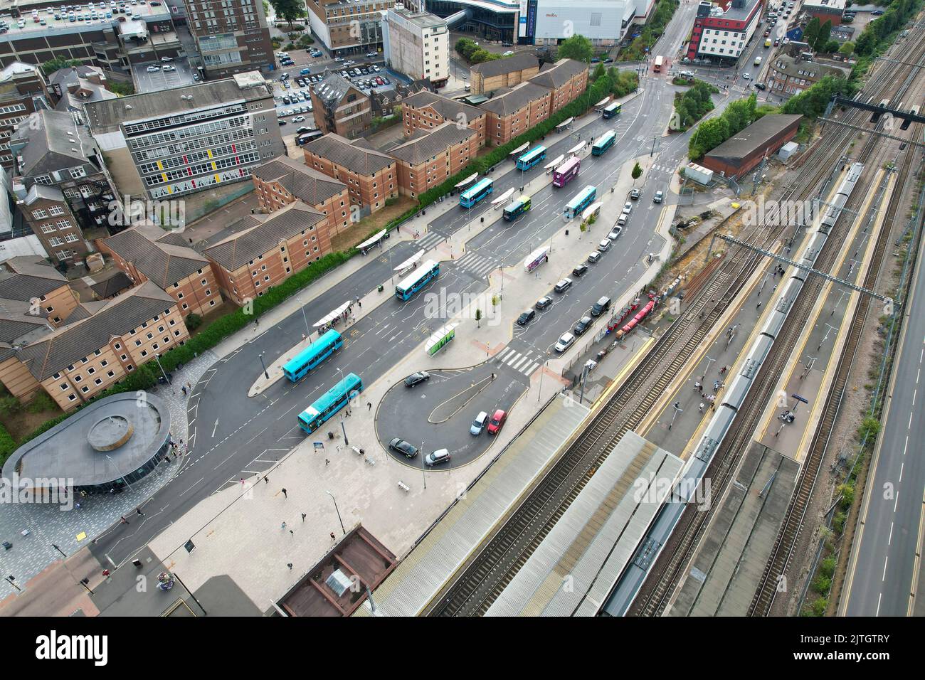 Luton city centre aerial hi-res stock photography and images - Alamy