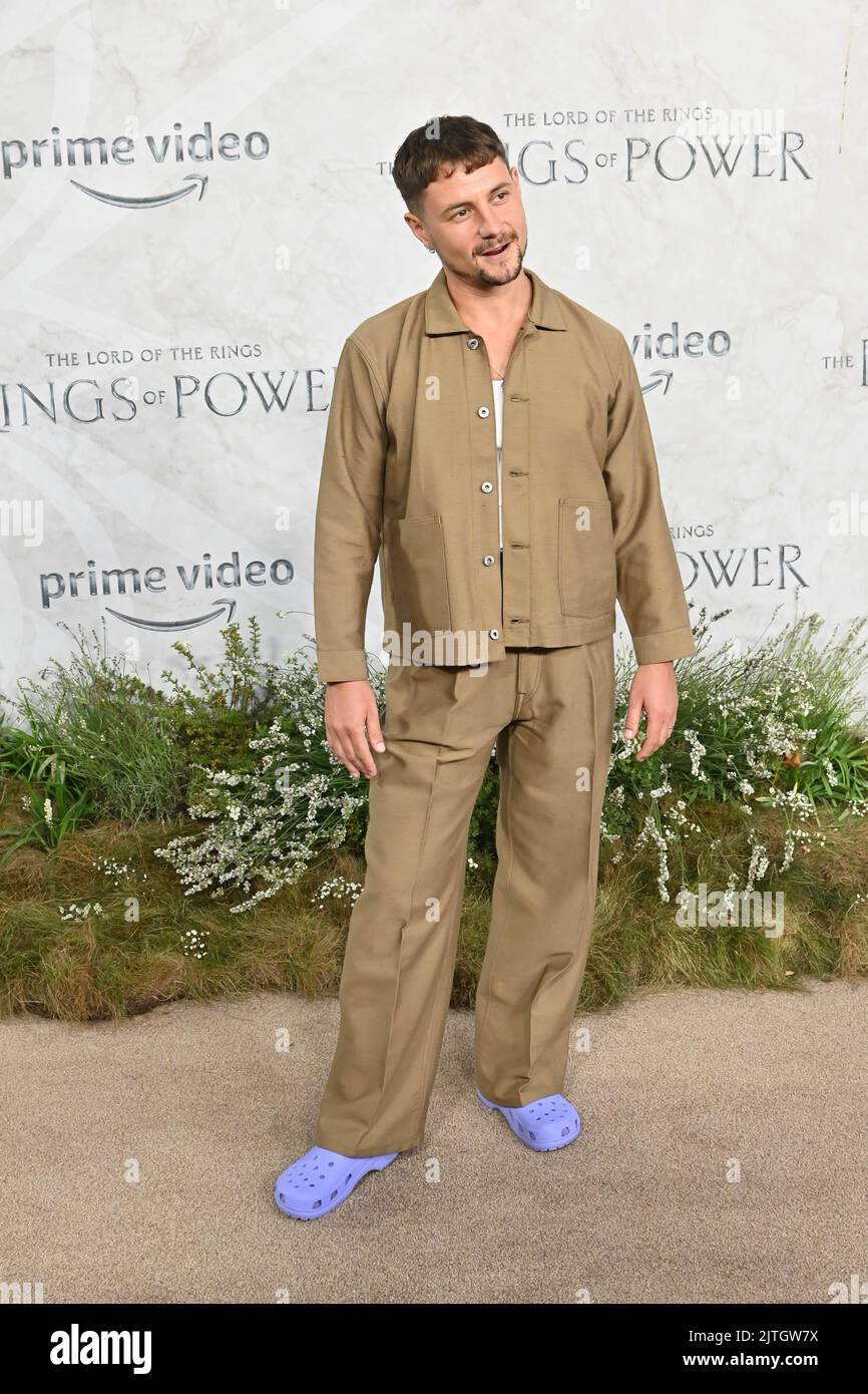 London, UK. - 30th August 2022. Augustus Prew arrives at The Lord of ...