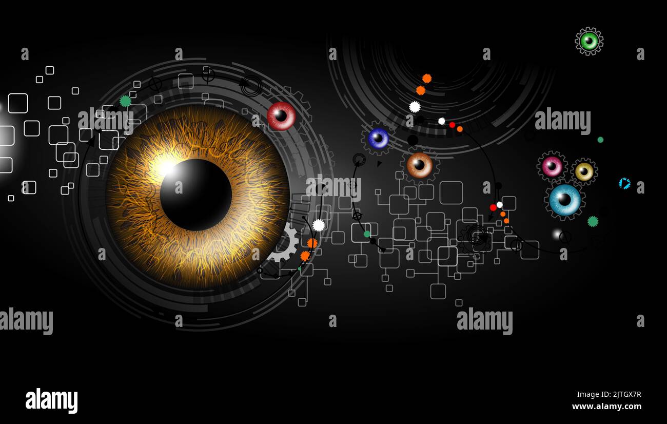 An illustration of speed movement pattern and motion blur of an eye ...