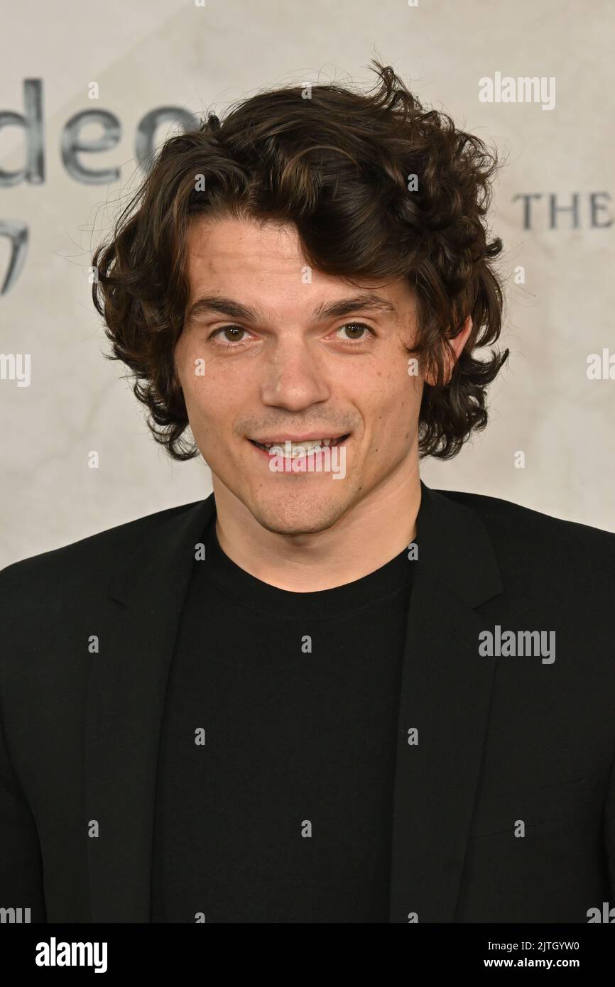 London, UK - 30 August 2022 Edward Bluemel at The Lord of the Rings ...