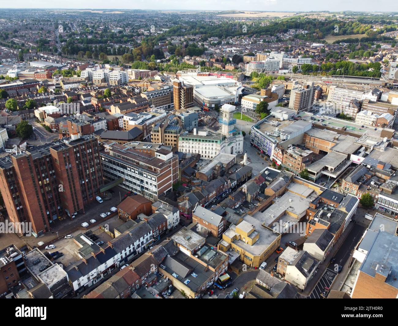 The Shopping Mall of Luton Town Centre of England. The Downtown is ...