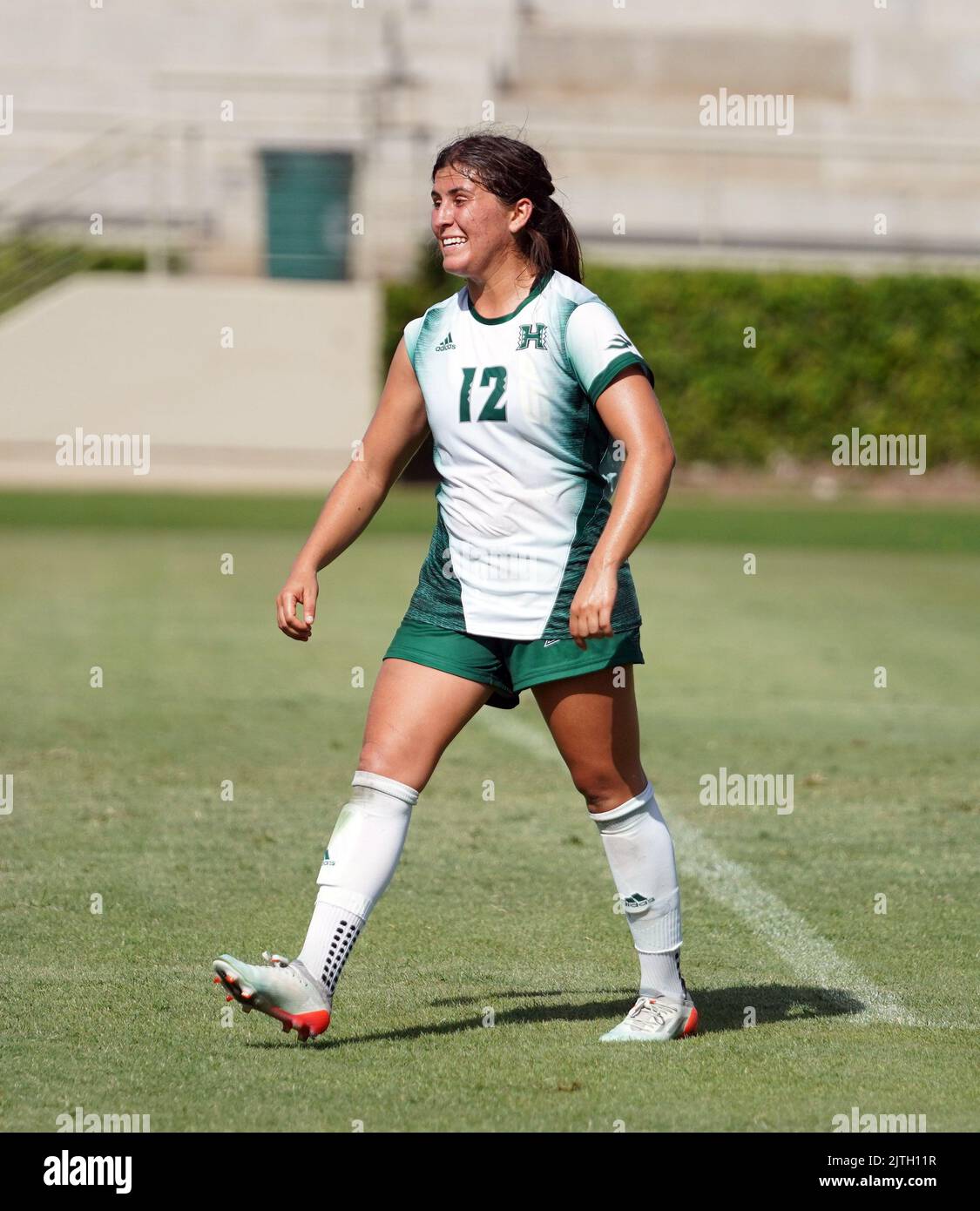 August 28, 2022 - Hawaii Rainbow Warriors forward Krista Peterson (12 ...