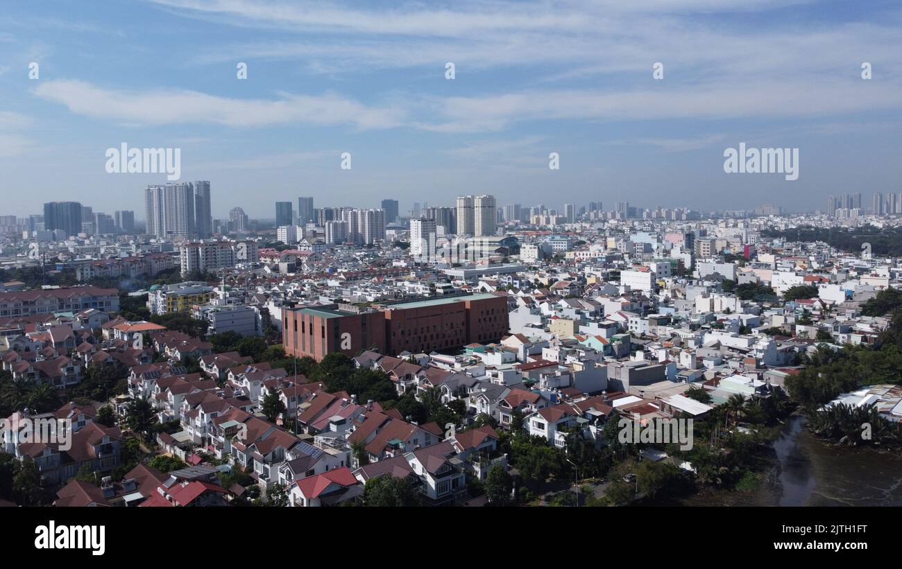 Saigon from district 7 Stock Photo - Alamy