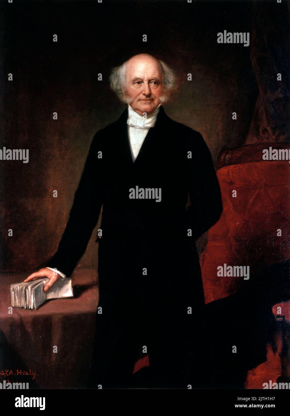 An 1858 portrait of President Martin Van Buren, painted by GPA Healy ...