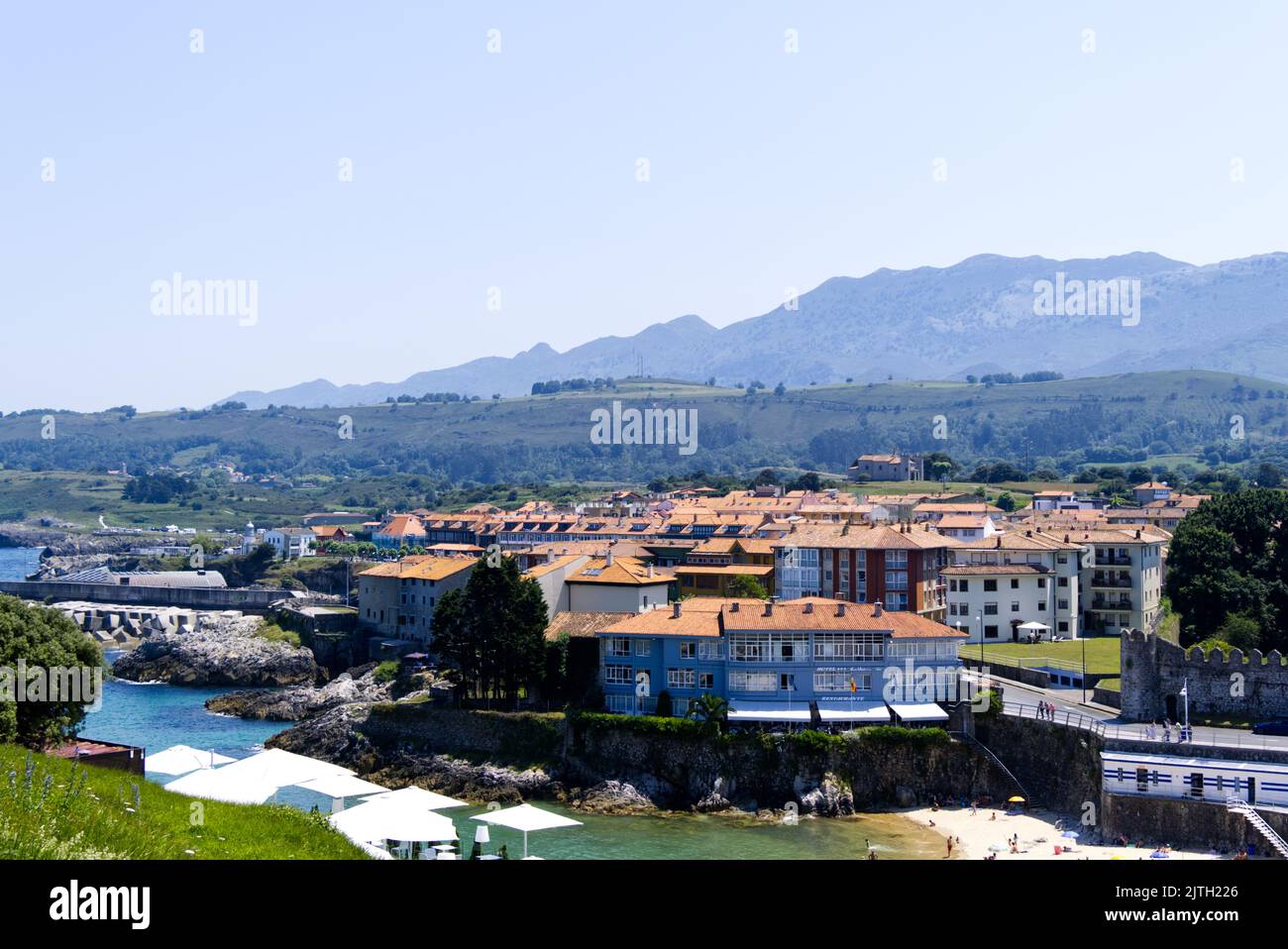 View of Llanes from Paseo San Pedro Stock Photo - Alamy