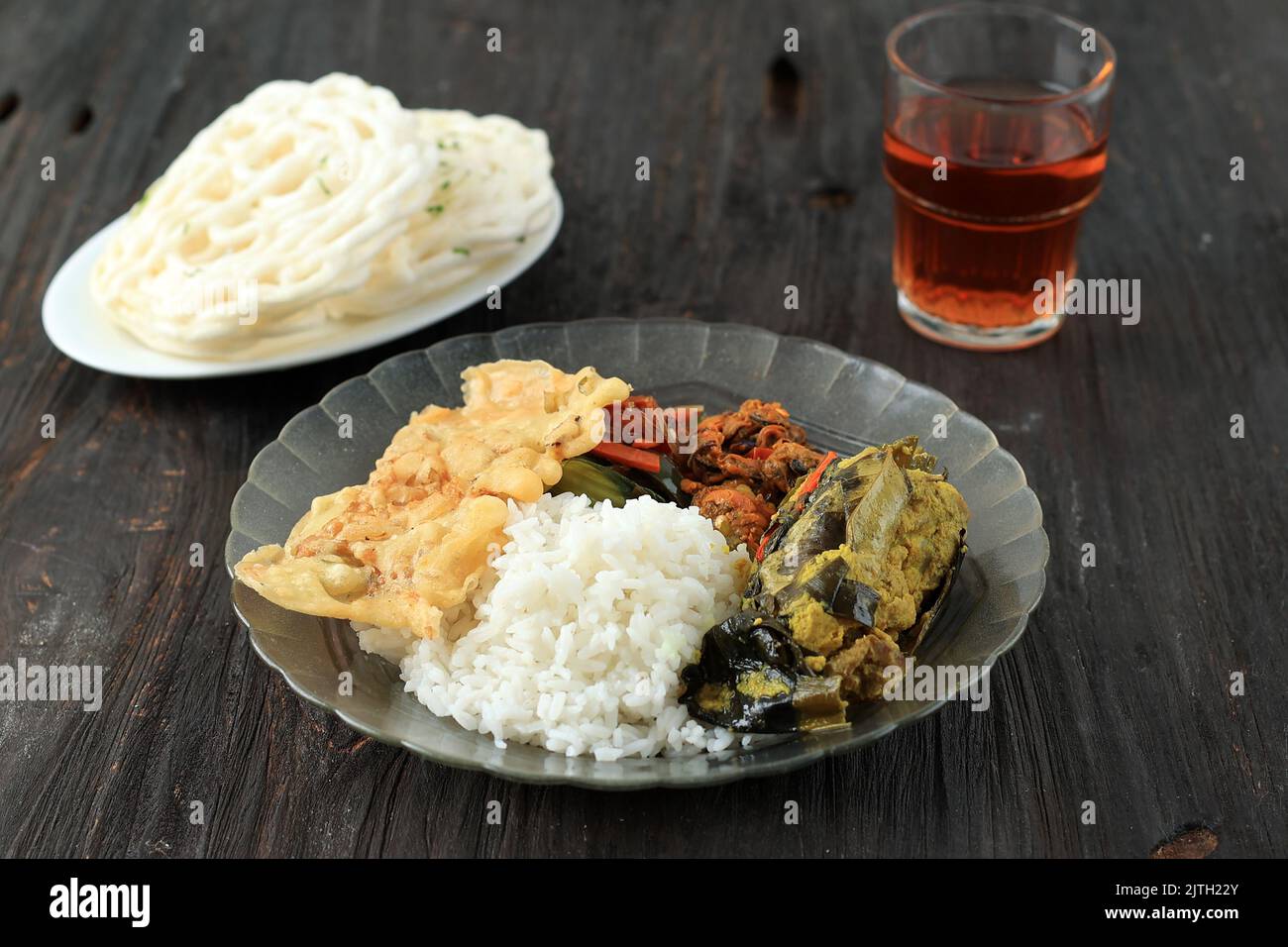 Warteg Menu, Indonesian Daily Food Menu. Rice with Various Side Dish ...