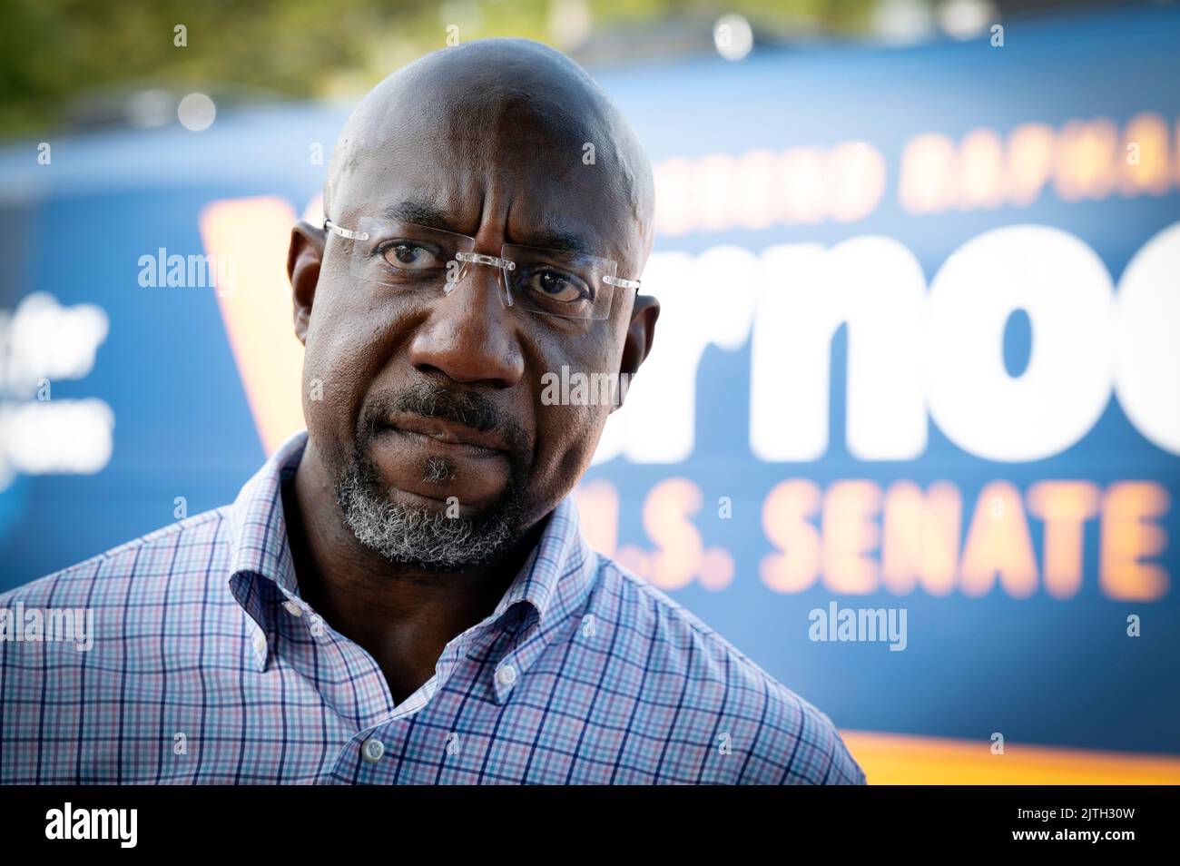 Newnan, Georgia, USA. 30th Aug, 2022. Sen. Raphael Warnock (R-GA ...