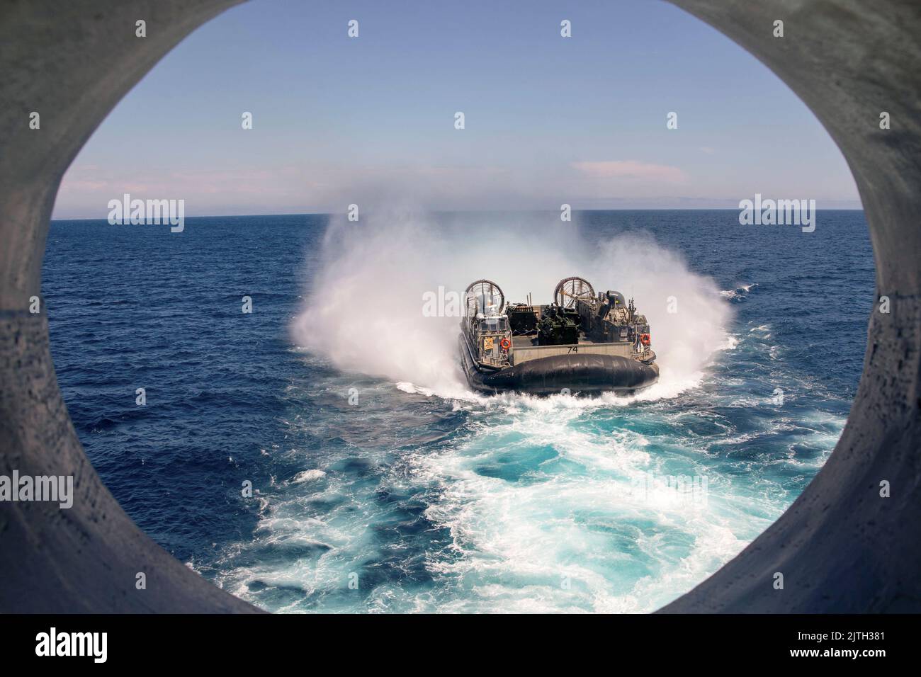 Pacific Ocean. 1st Aug, 2022. A landing craft, air cushion (LCAC ...