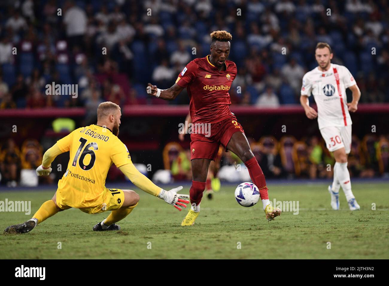 Rome, Italy, 30/08/2022, Tammy Abraham of AS Roma during the Serie A match between AS Roma and ...