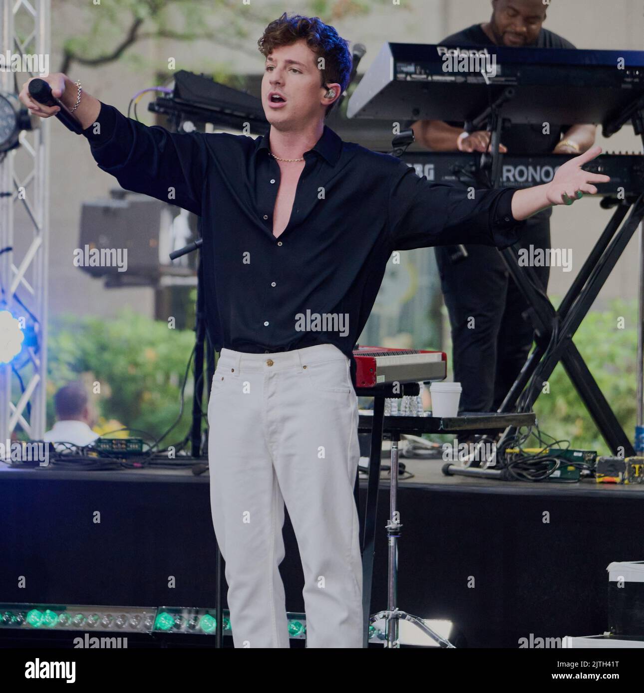 NEW YORK, NY, USA - JULY 08, 2022: Charlie Puth Performs on NBC's ...