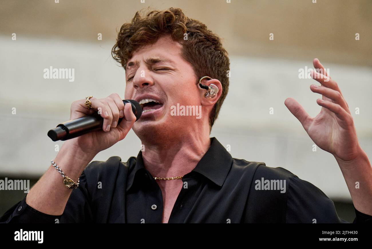 NEW YORK, NY, USA - JULY 08, 2022: Charlie Puth Performs on NBC's ...