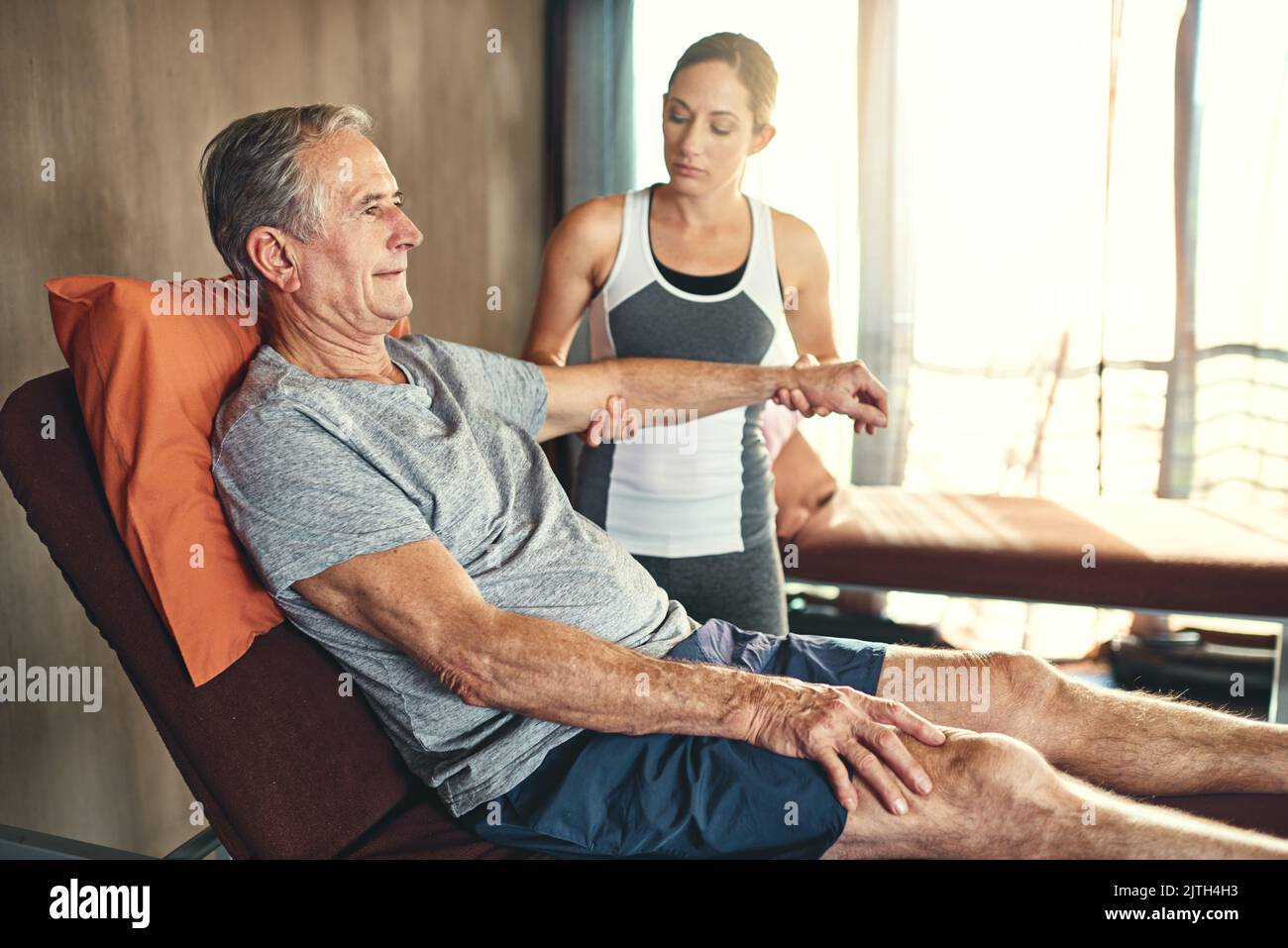 Improving peoples quality of life in a very practical way. a senior man ...