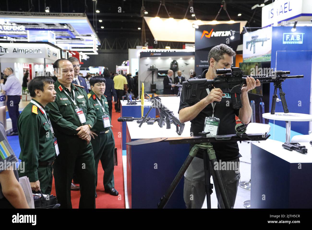 Bangkok, Thailand. 29th Aug, 2022. Defense and Security 2022 is being held from 29 August to 1 ...