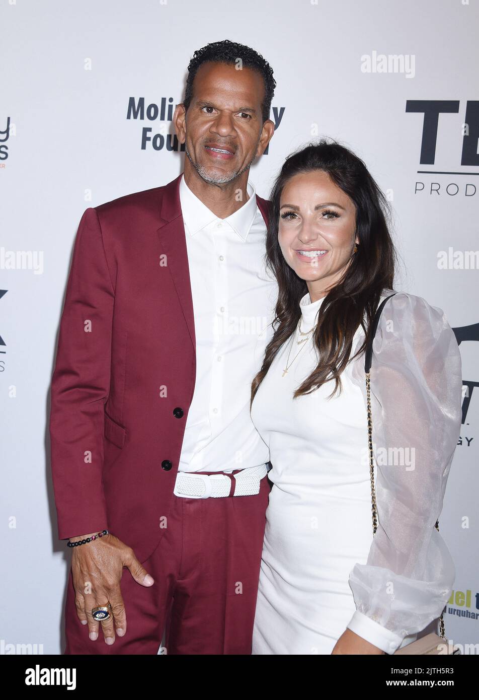 Andre Reed arriving to the 2022 Harold and Carole Pump Foundation Gala ...