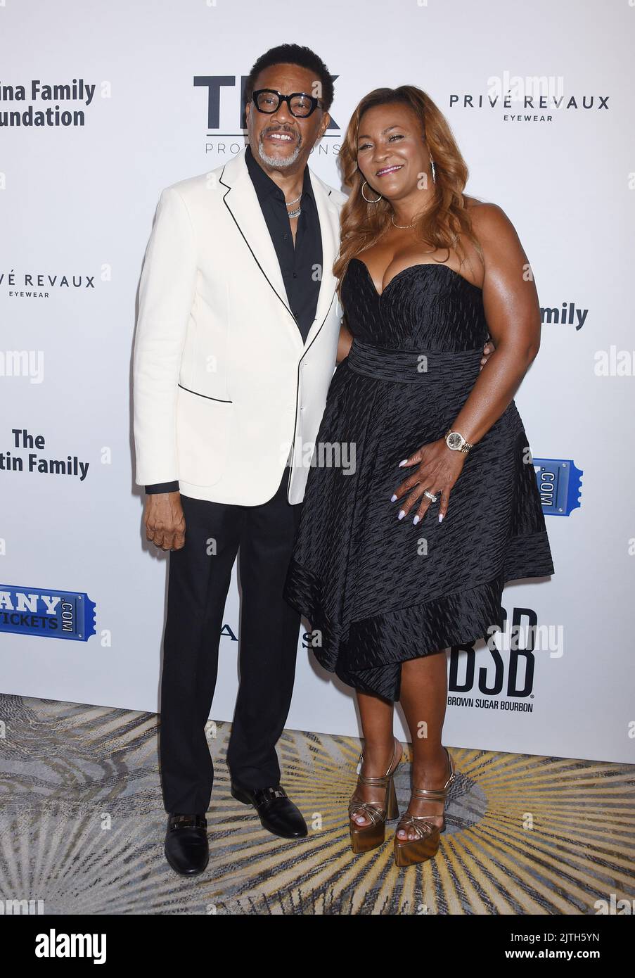 Judge Greg Mathis and Linda Mathis arriving to the 2022 Harold and ...