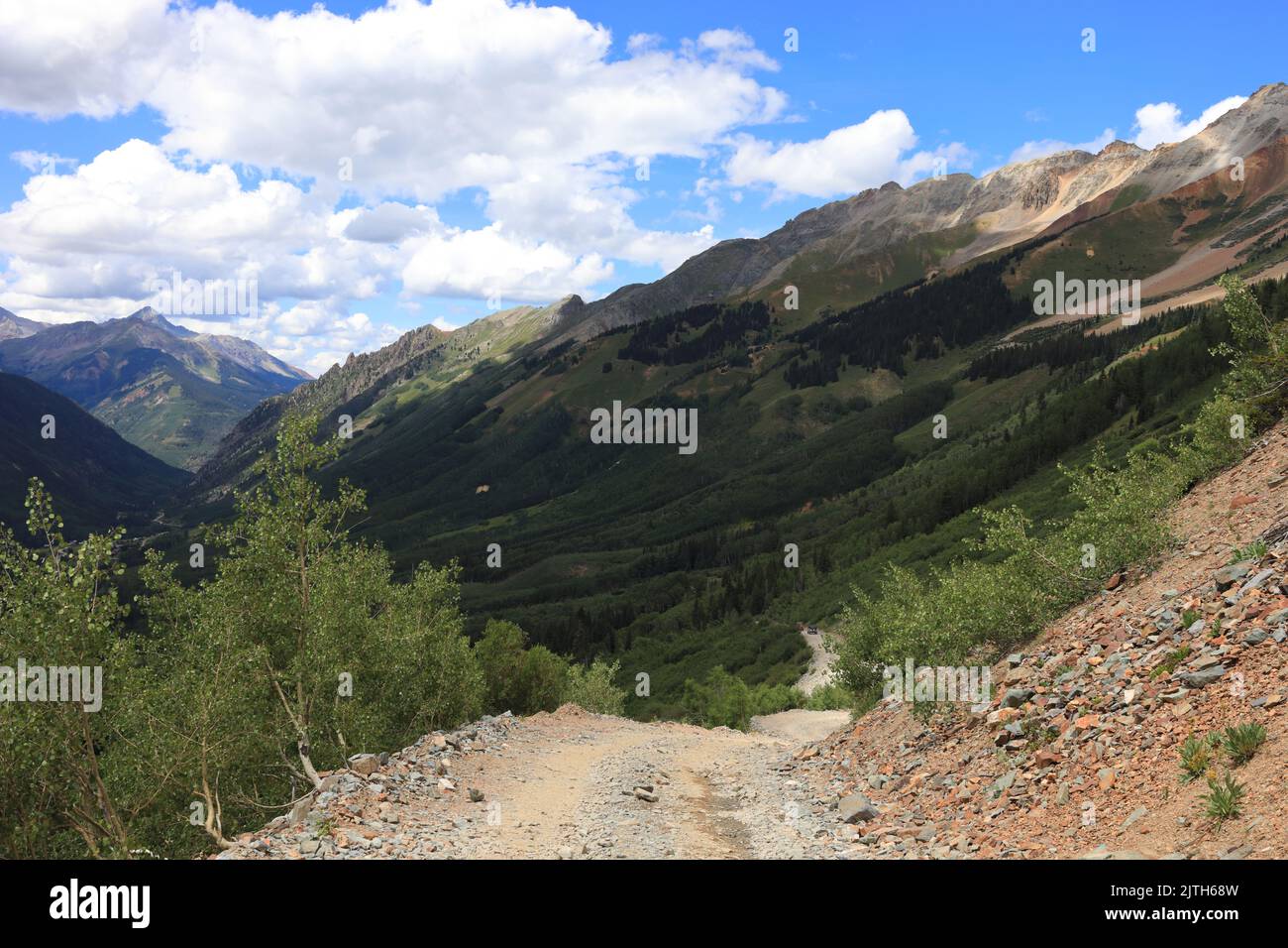 Ophir pass trail Stock Photo - Alamy