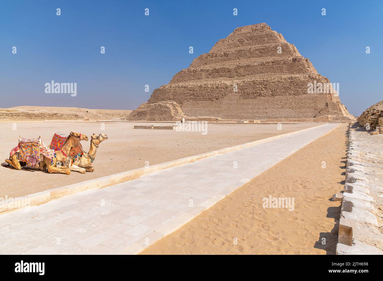Sakkara step pyramid hi-res stock photography and images - Alamy