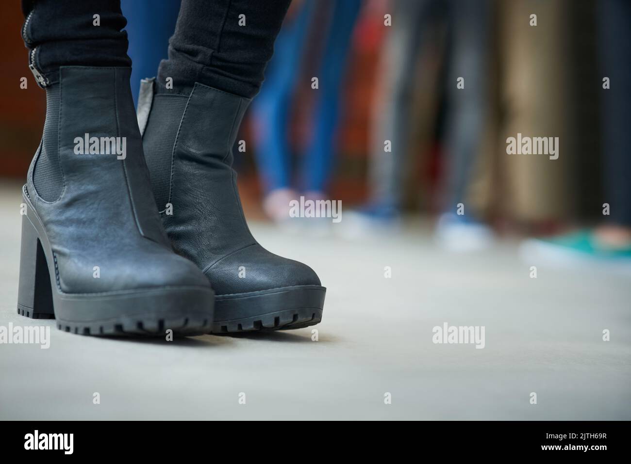 Candid boots hi-res stock photography and images - Alamy