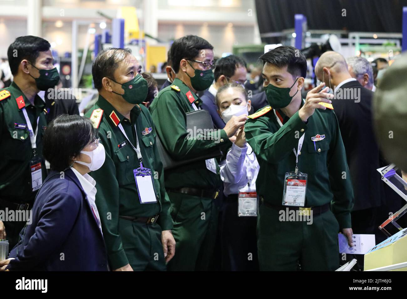 Bangkok, Thailand. 29th Aug, 2022. Defense and Security 2022 is being held from 29 August to 1 ...