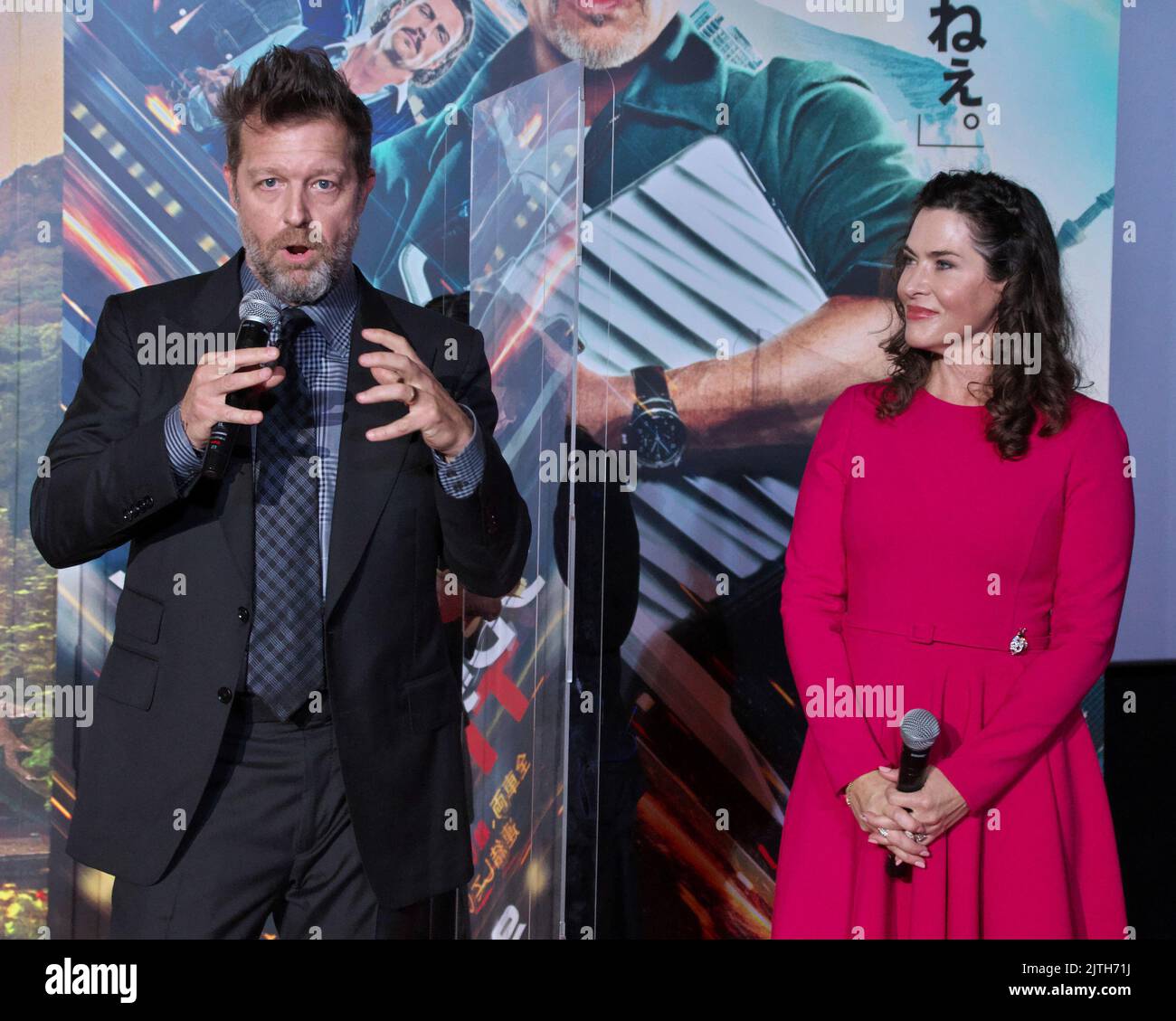 Director David Leitch and Producer Kelly McCormick attend the stage ...