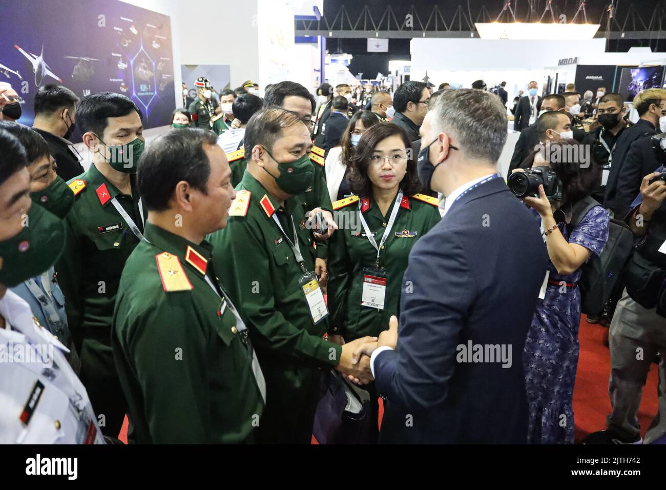 Bangkok, Thailand. 29th Aug, 2022. Defense and Security 2022 is being held from 29 August to 1 ...