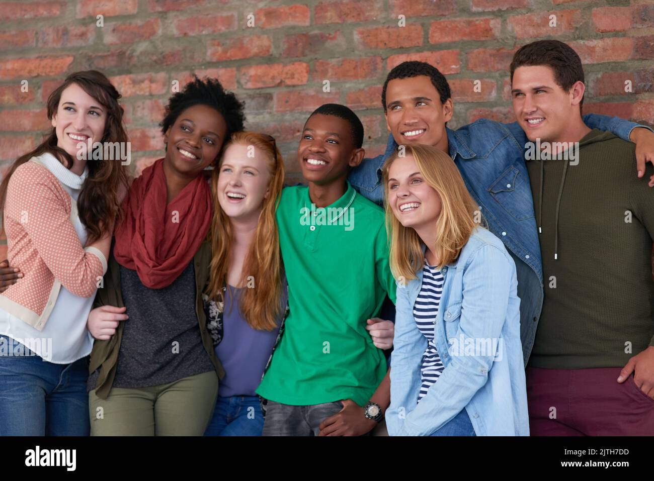 They look like theyre enjoying life on campus. a group of university ...