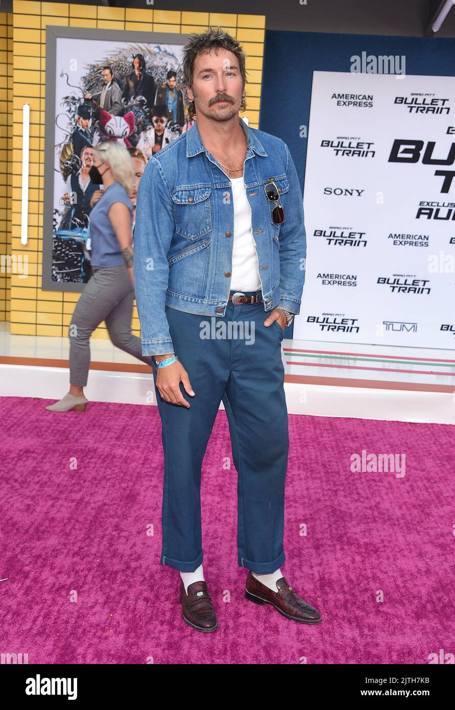 Mark Wystrach arriving at the Los Angeles premiere of "Bullet Train ...