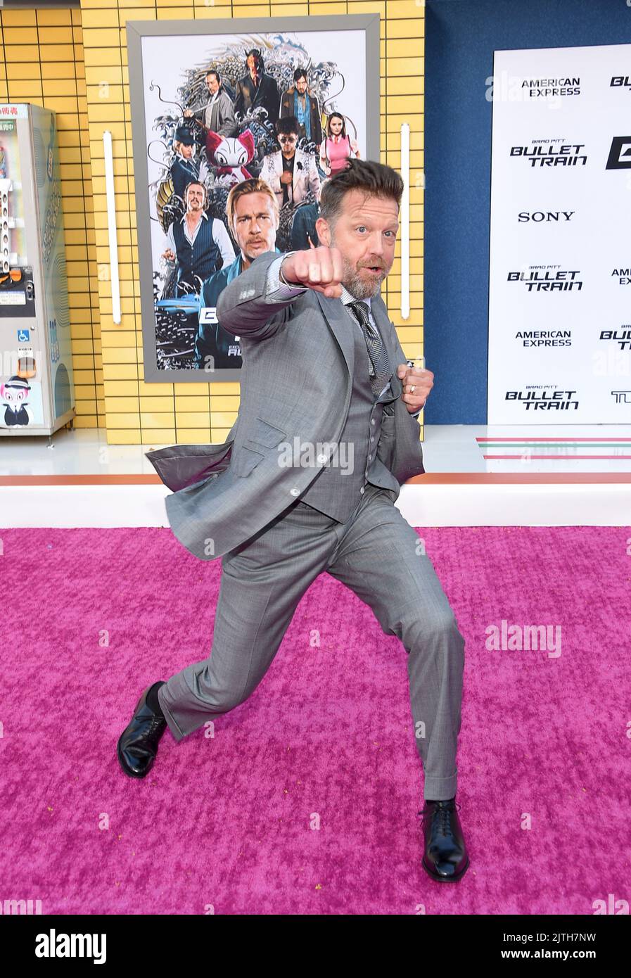 David Leitch arriving at the Los Angeles premiere of "Bullet Train ...