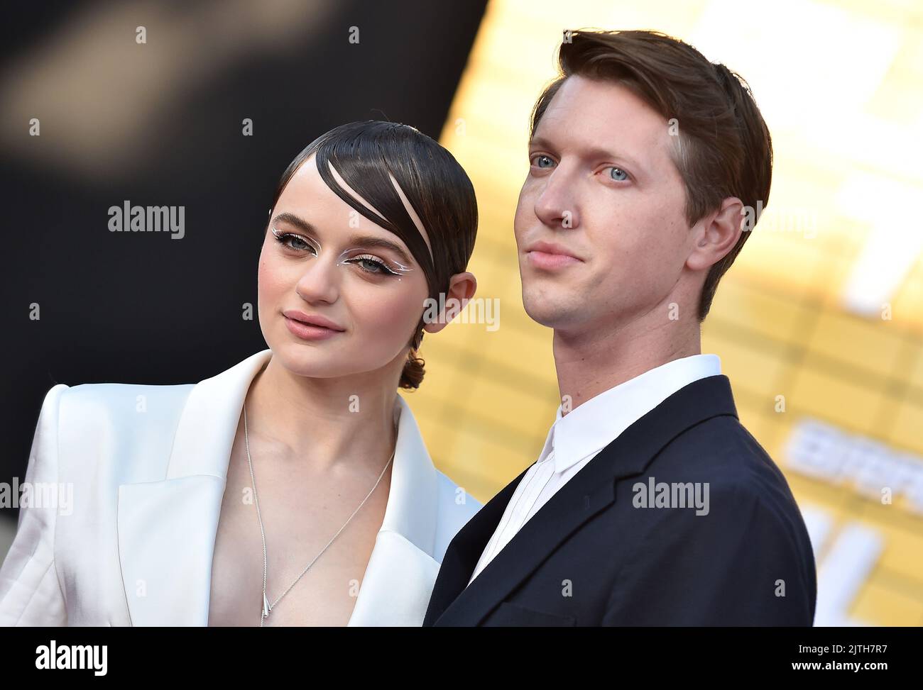 Joey King and Steven Piet arriving to the Los Angeles premiere of ...