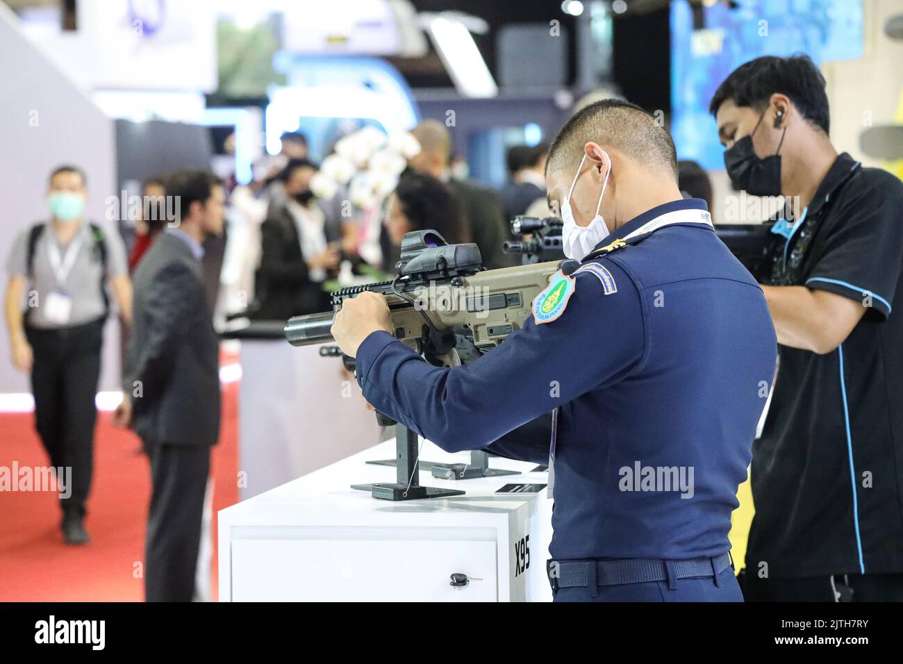 Bangkok, Thailand. 29th Aug, 2022. Defense and Security 2022 is being held from 29 August to 1 ...