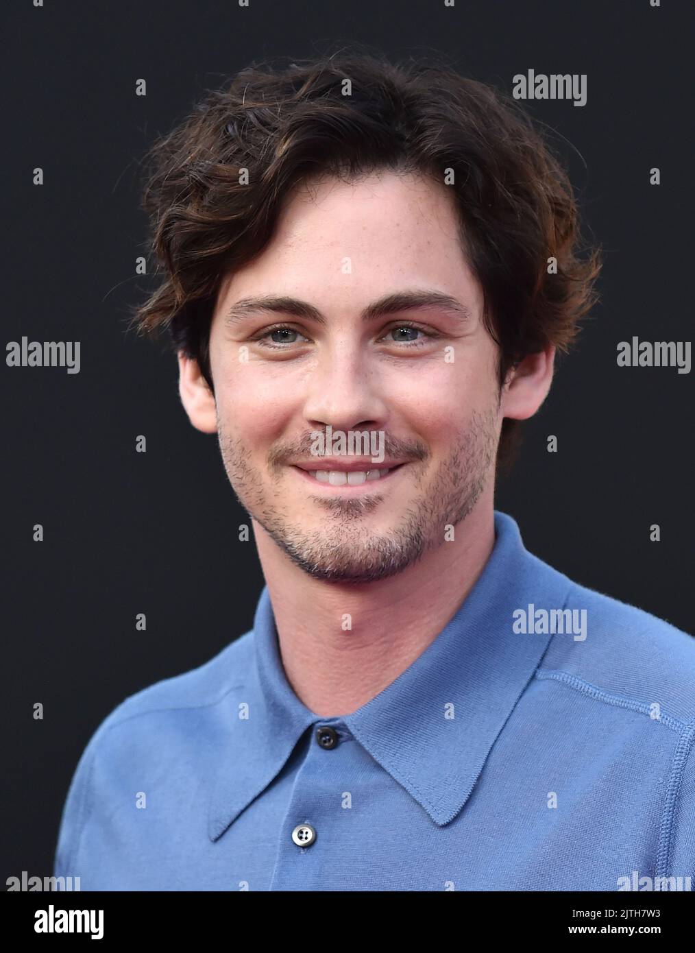 Logan Lerman arriving to the Los Angeles premiere of "Bullet Train ...
