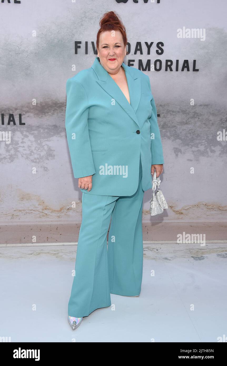 Sharron Matthews arriving to the Apple TV+ Limited Series "Five Days at ...