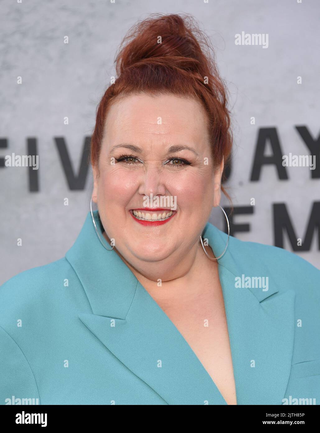 Sharron Matthews arriving to the Apple TV+ Limited Series "Five Days at ...