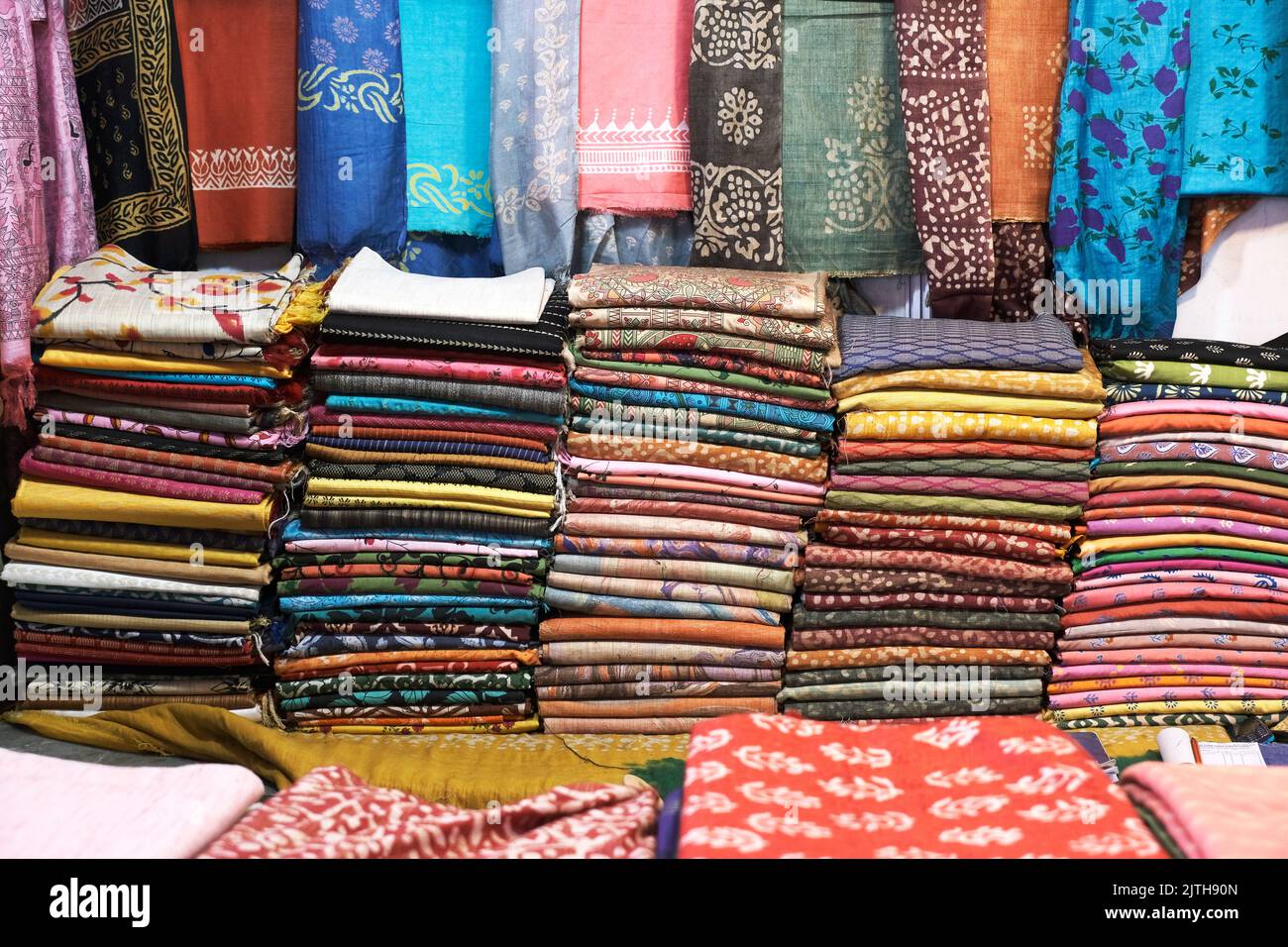 Stacked sarees hi-res stock photography and images - Alamy