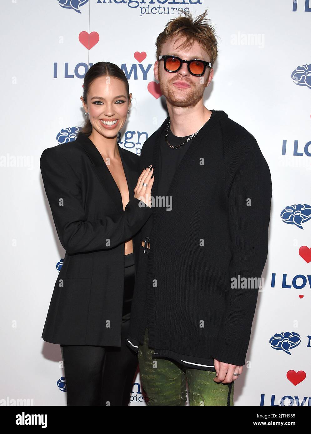 Claudia Sulewski and Finneas O'Connell arriving to the ‘I Love My Dad ...