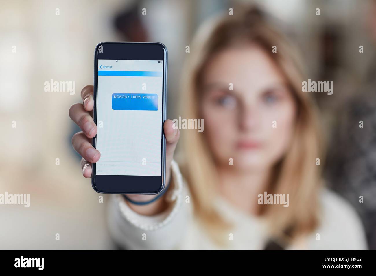 Bullying Cell Phone Text Screen