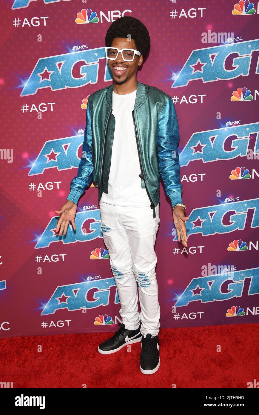 Mike E. Winfield arriving to "America's Got Talent" season 17, Aug. 30 ...