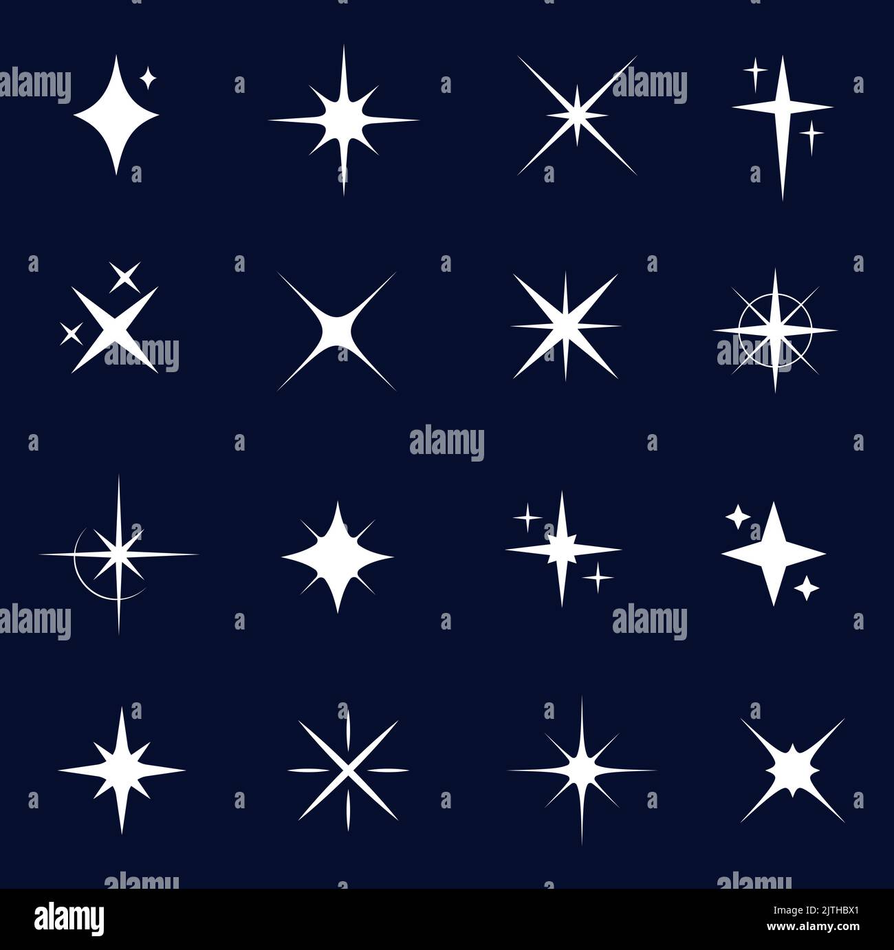 Sparkle, starburst and twinkle icons, white star burst and flash ...