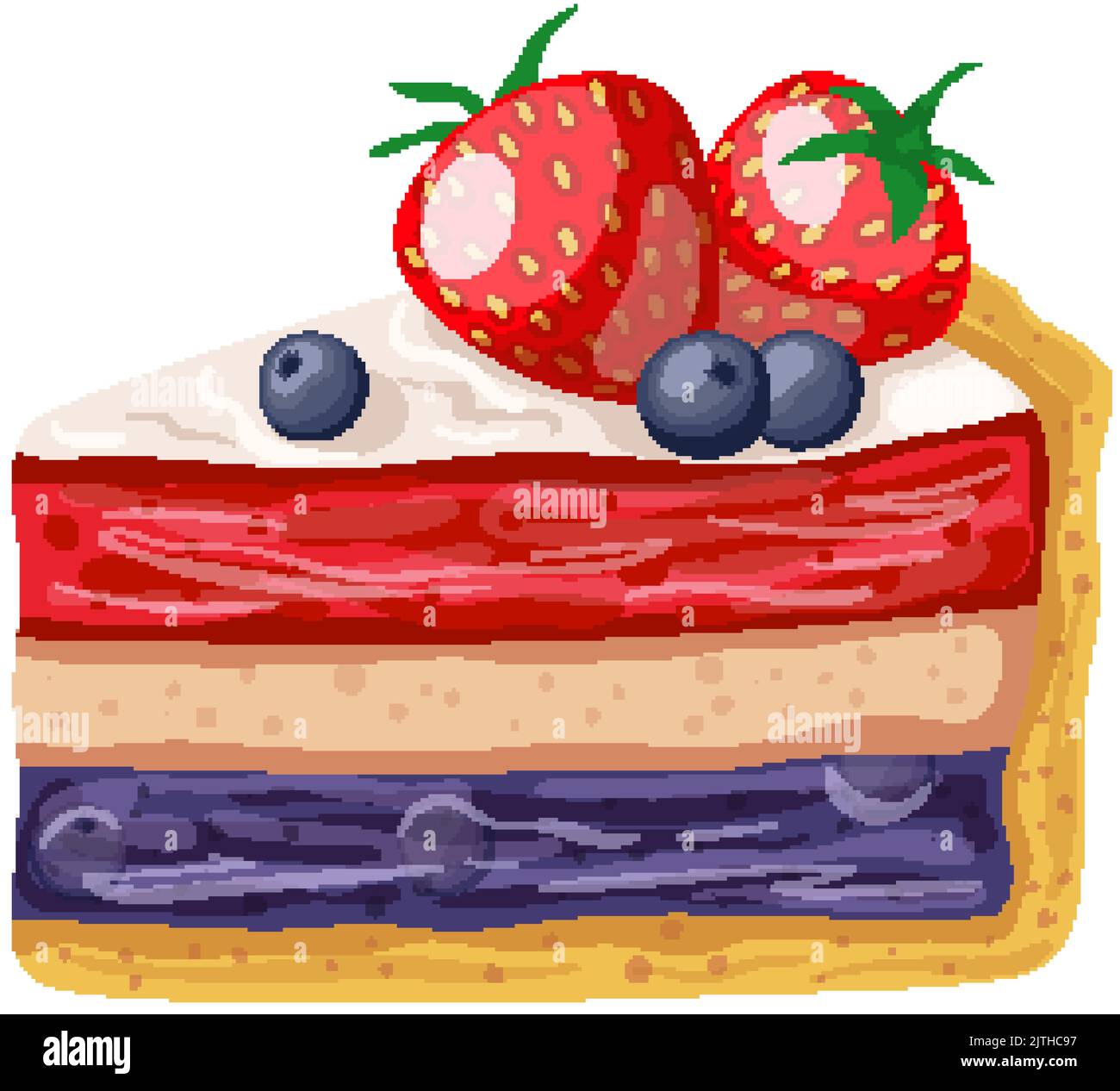 Cartoon chocolate cake party cut hi-res stock photography and images ...