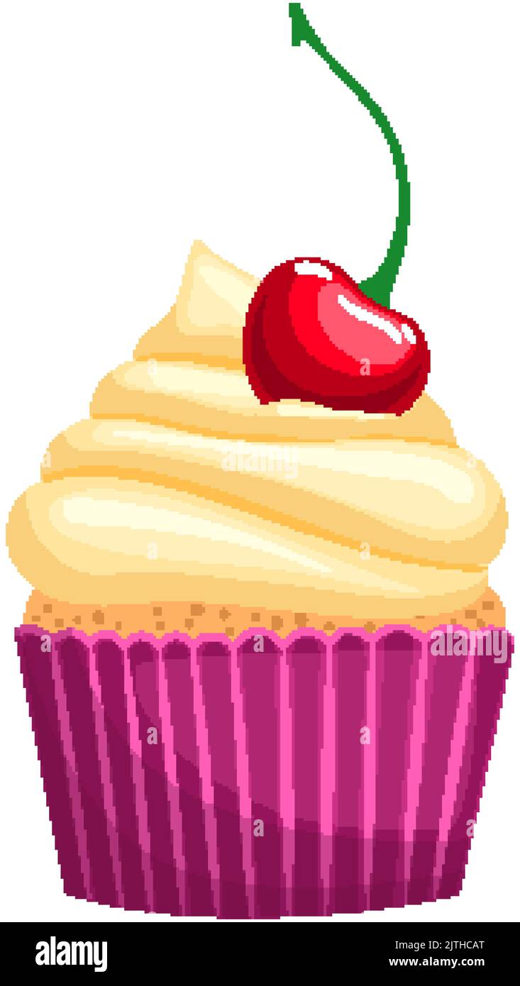 cupcake cartoon vector illustration Stock Vector Image & Art - Alamy