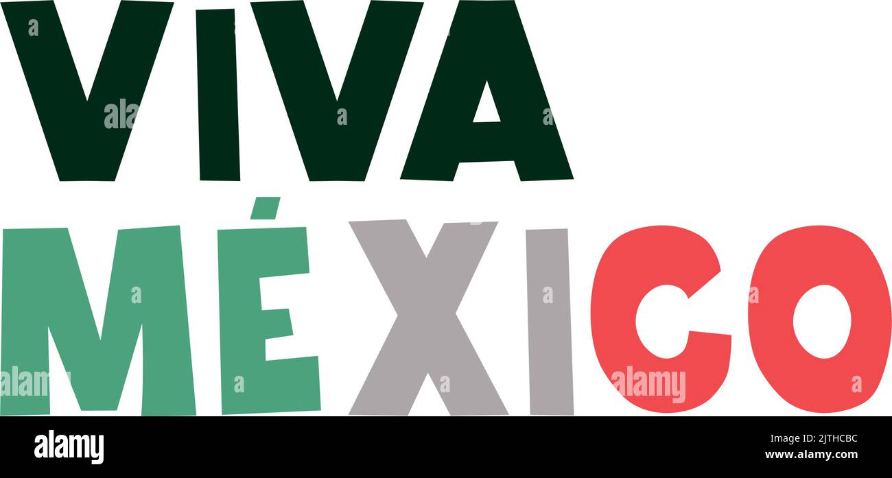 viva mexico lettering Stock Vector Image & Art - Alamy